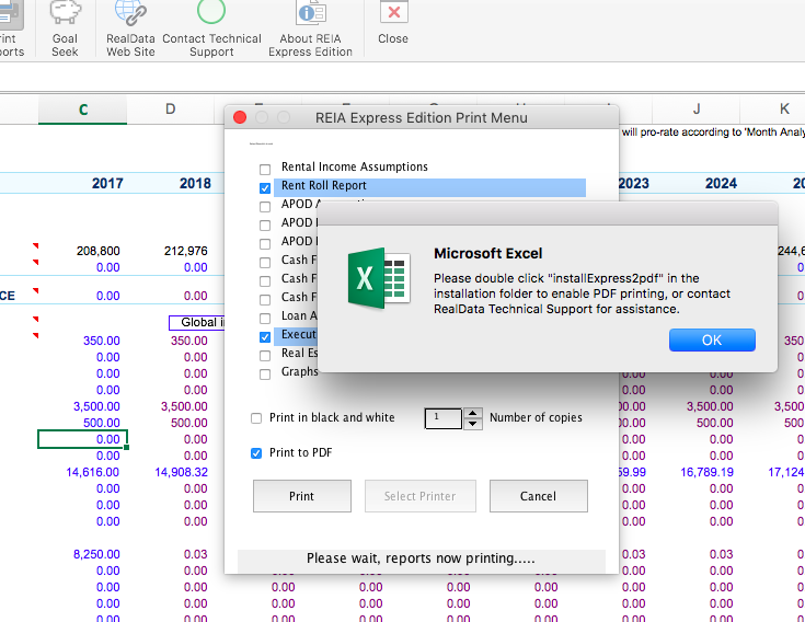 Printing To PDF In Excel For Mac RealData Software